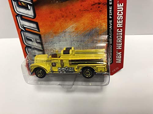 CLASSIC SEAGRAVE FIRE ENGINE Matchbox 2013 MBX Heroic Rescue diecast 1/64 scale #17