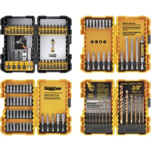 DEWALT 20V MAX* Cordless Drill/Driver Kit with Screwdriver/Drill Bit Set, 100-Piece (DCD771C2 & DWA2FTS100)