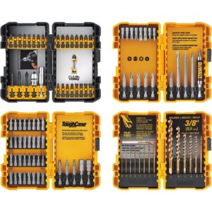 DEWALT 20V MAX* Cordless Drill/Driver Kit with Screwdriver/Drill Bit Set, 100-Piece (DCD771C2 & DWA2FTS100)