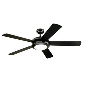 westinghouse lighting 7224200 comet indoor ceiling fan with light, matte black