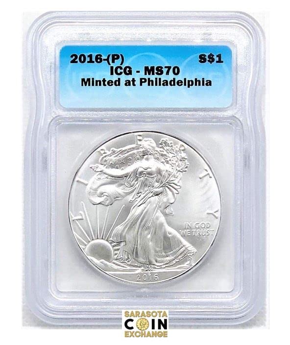 2016 None Silver Eagle $1 US Mint MS-70