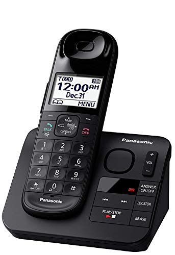 Panasonic KX-TGL430B Dect 6.0 Landline Telephone (1 Handset, Black) (Renewed)