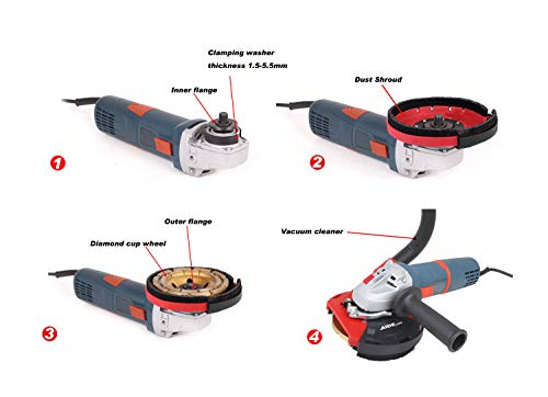 Aidelife Dust shroud for angle grinders,Universal 5 inch