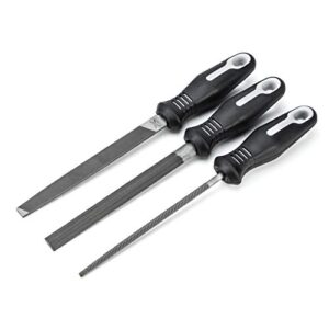 nicholson 3 pc. 6" bastard file set with ergonomic handles - 22015hnnn