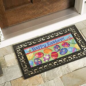 Evergreen Sassafras Bundle - Set of 5 Holidays Interchangeable Entrance Doormats | Indoor and Outdoor |22-in x 10-in doormats and 30-in x 18-in Tray | Non-Slip Backing | Low Profile | Home Décor