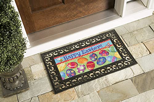 Evergreen Sassafras Bundle - Set of 5 Holidays Interchangeable Entrance Doormats | Indoor and Outdoor |22-in x 10-in doormats and 30-in x 18-in Tray | Non-Slip Backing | Low Profile | Home Décor