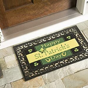 Evergreen Sassafras Bundle - Set of 5 Holidays Interchangeable Entrance Doormats | Indoor and Outdoor |22-in x 10-in doormats and 30-in x 18-in Tray | Non-Slip Backing | Low Profile | Home Décor