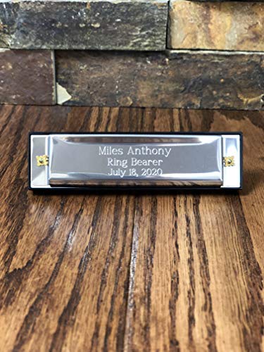 Custom Engraved Personalized Stainless Steel Playing Harmonica