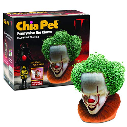 Chia Pet IT Pennywise with Seed Pack, Decorative Pottery Planter, Easy to Do and Fun to Grow, Novelty Gift, Perfect for Any Occasion