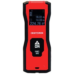 craftsman laser measure tool/distance meter, 165-foot range (cmht77639n)