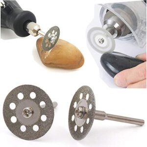 Cutting Discs for Rotary Tool, Diamond Metal Wood Cutting Wheels, HSS Circular Saw Blades 6pcs with 1/8" Shank, Resin Cutting Discs 20pcs, 545 Diamond Cutting Wheels 10psc