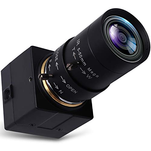 SVPRO 5-50mm Zoom Lens USB Camera 1080P with Sony IMX323 Sensor, H.264 HD Camera with 0.01lux Ultra Low Light USB Webcam for Weak Light Conditions,PC Cam for Windows Linux Mac Android