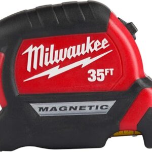 Milwaukee 35 Foot Compact Magnetic Tape Measure with 15 Feet of Reach