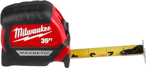 Milwaukee 35 Foot Compact Magnetic Tape Measure with 15 Feet of Reach