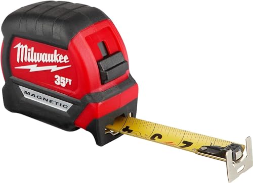 Milwaukee 35 Foot Compact Magnetic Tape Measure with 15 Feet of Reach