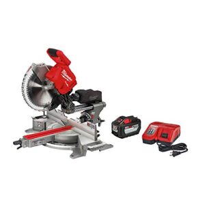 milwaukee 2739-21hd m18 fuel li-ion 12 in. sliding miter saw kit (12 ah) new