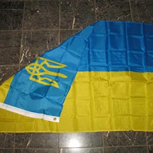 Trade Winds 3x5 Ukraine Ukrainian Small Trident Flag 3'x5' House Banner Super Polyester Premium Fade Resistant