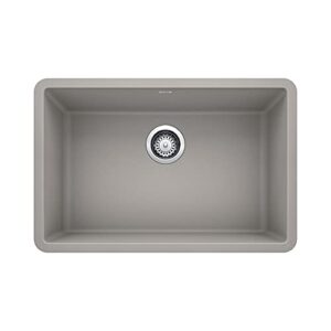 BLANCO, Concrete Gray 442890 PRECIS SILGRANIT Single Bowl Undermount Kitchen Sink