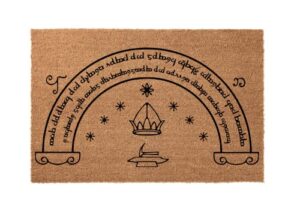 speak friend and enter v3 - lord of the rings - hobbit - personalized doormat - wedding gift - housewarming gift (24" x 16")