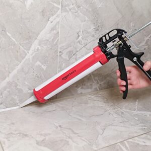 Amazon Basics Heavy Duty Sealant Caulking Gun -310ml/10oz - 12:1 Thrust Ratio, Aluminum handle