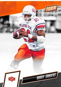 2019 panini national convention silver pack set college multisport #bs barry sanders oklahoma state cowboys official sports trading card from panini america