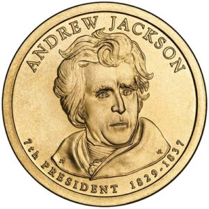 2008 d position a satin finish andrew jackson presidential dollar choice uncirculated us mint