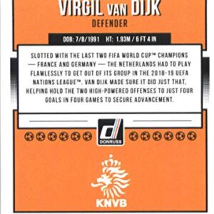 2018-19 Panini Donruss Soccer #156 Virgil van Dijk Netherlands Official Panini 2018-2019 Futbol RC Card