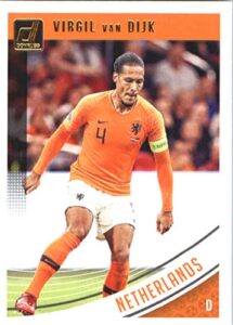 2018-19 panini donruss soccer #156 virgil van dijk netherlands official panini 2018-2019 futbol rc card