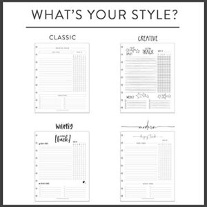 BetterNote Skinny Menu Grocery List Refill for Disc Notebooks, fits the Happy Planner, Levenger Circa, TUL, Staples Arc, InkWell Press, Whimsy (11-Disc, 8.5"x11")