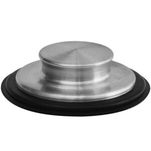 3 3/8 inch (8.57cm) - kitchen sink stopper stainless steel garbage disposal plug fits standard kitchen drain size of 3 1/2 inch (3.5 inch) diameter