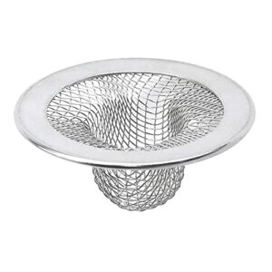 antrader kitchen sink strainer, 2pcs stainless steel 2-inch diameter mesh round filter bathroom bathtub wash basin garbage disposal basket filter