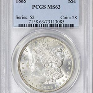 1885 Morgan Silver Dollar 1885 Morgan Silver Dollar PCGS MS-63 $1 MS-63 PCGS MS