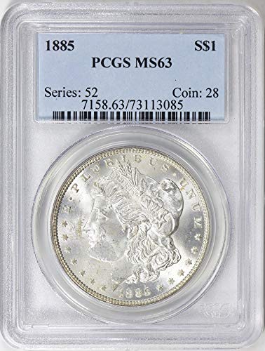 1885 Morgan Silver Dollar 1885 Morgan Silver Dollar PCGS MS-63 $1 MS-63 PCGS MS