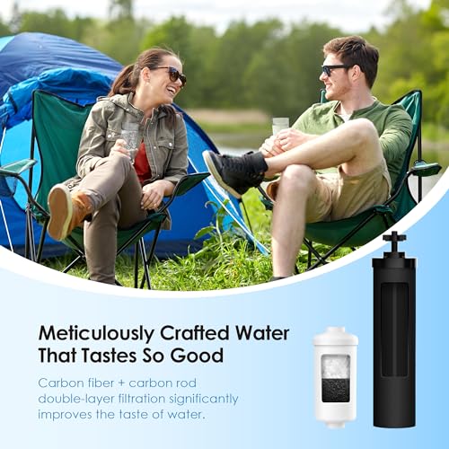 Waterdrop NSF/ANSI 42&372 Standard Gravity Water Filter, Replacement for Berkey® BB9-2 Black Filters & PF-2® Fluoride Filters, Berkey® Gravity Water Filter System and Waterdrop King Tank Series