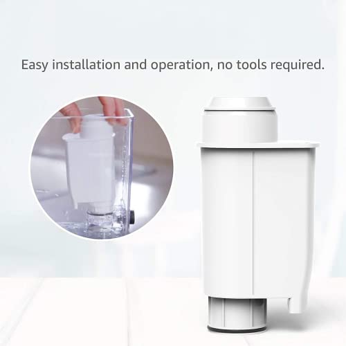 AQUACREST TÜV SÜD Certified Coffee Water Filter, Replacement for Brita® Intenza® Water Filter Gaggia®, Philips®, Saeco®, CA6702/00, Intenza® Coffee Filter (Pack of 4)