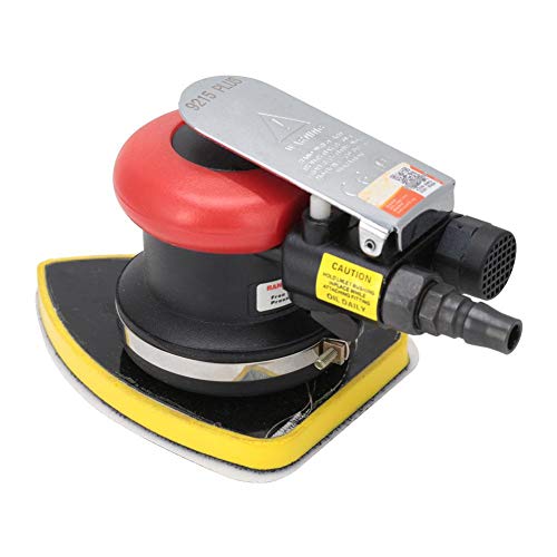 Air Orbital Sander Triangular Sandpaper Pneumatic Polishing Machine Hand Tool 90x130mm with 5pcs Sanding Pads