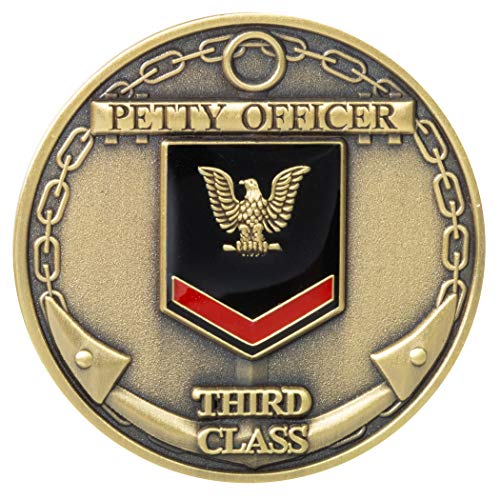 United States Navy Petty Officer Third Class Rank Challenge Coin