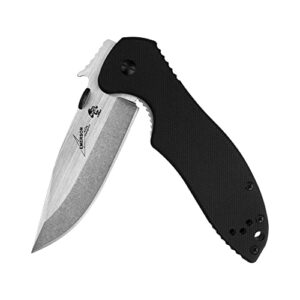 kershaw emerson cqc-6k folding pocket knife, 3.25 inch d2 stainless steel blade, manual opening, g10 handle, 6034d2