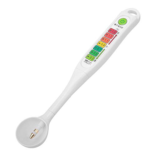 Salinometer, LED Lights Salinity Tester Professional Accurate Food Liquid Salinity Meter Pen Type Salinity Meter for Testing Salinity Value of a Solution