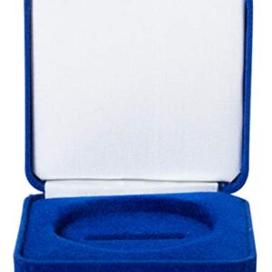 Blue Velvet 50mm Challenge Coin Presentation Display Box