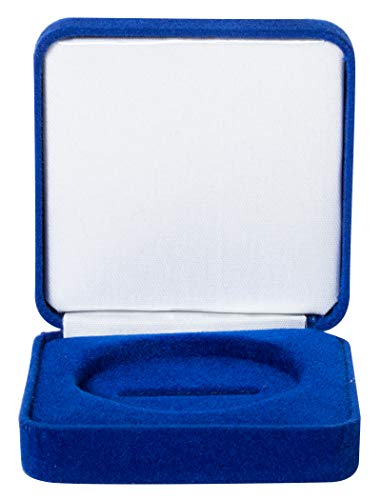 Blue Velvet 50mm Challenge Coin Presentation Display Box