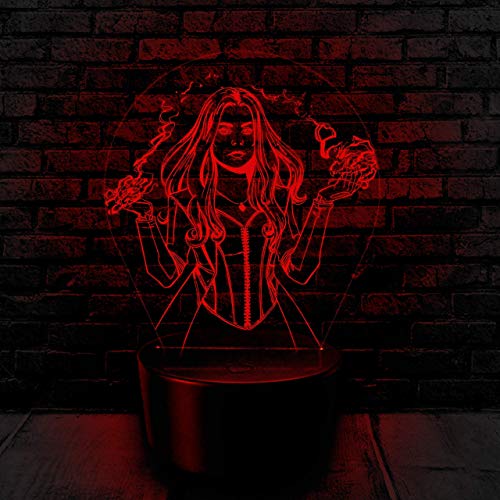 Scarlet Witch Avengers 3D night light