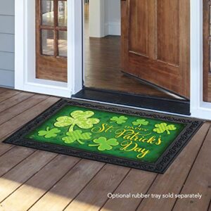 Briarwood Lane Lucky Shamrocks St. Patrick's Day Doormat Clovers Indoor Outdoor 18" x 30"