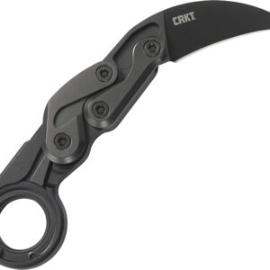 CRKT Provoke First Responder Folding Pocket Knife: Morphing Karambit, D2 Blade Steel, Kinematic Pivot Action, Integrated Safety Lock, Low Profile Pocket Clip, Glass Breaker, Sheath 4042