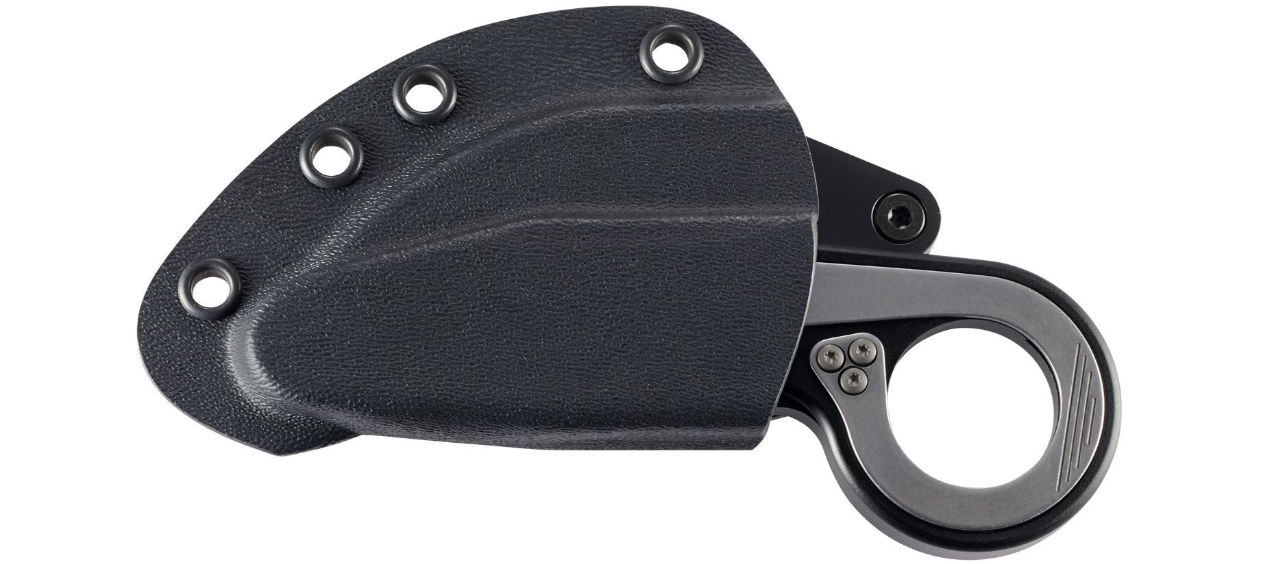 CRKT Provoke First Responder Folding Pocket Knife: Morphing Karambit, D2 Blade Steel, Kinematic Pivot Action, Integrated Safety Lock, Low Profile Pocket Clip, Glass Breaker, Sheath 4042