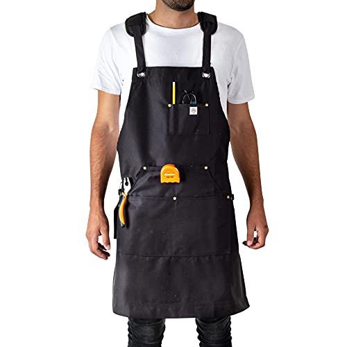 The First FR Canvas Welding Apron. Fire Resistant Safety Apron For Welding - The First Welding Apron To Follow NFPA Guidelines For Fire Retardant - Fire Retardant Apron -Safety Apron For Welders