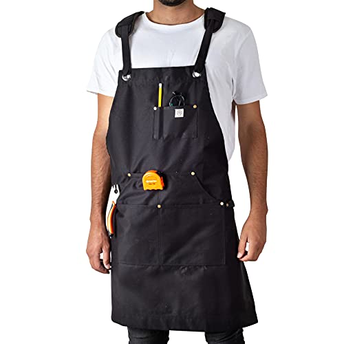 The First FR Canvas Welding Apron. Fire Resistant Safety Apron For Welding - The First Welding Apron To Follow NFPA Guidelines For Fire Retardant - Fire Retardant Apron -Safety Apron For Welders