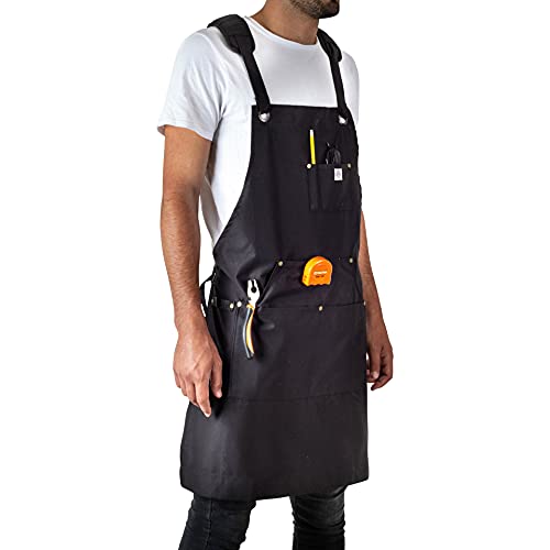 The First FR Canvas Welding Apron. Fire Resistant Safety Apron For Welding - The First Welding Apron To Follow NFPA Guidelines For Fire Retardant - Fire Retardant Apron -Safety Apron For Welders