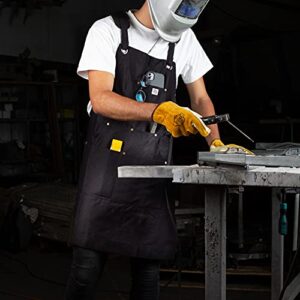 The First FR Canvas Welding Apron. Fire Resistant Safety Apron For Welding - The First Welding Apron To Follow NFPA Guidelines For Fire Retardant - Fire Retardant Apron -Safety Apron For Welders