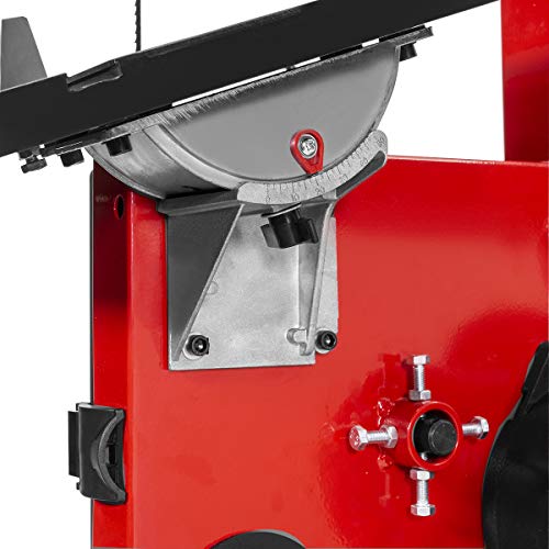 XtremepowerUS 9" inch Pro Benchtop Band Saw Stationary Adjustable Angle Woodworking 2,340FPM Bandsaw w/Dust Port, Red